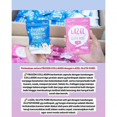 Frozen Collagen and Lazel Gluta Pure set | Worldwide Shipping | Retail ...