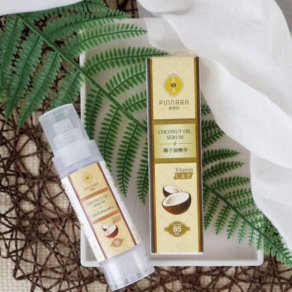 Pinnara Serum 85ml Coconut Oil Vitamin C E | Worldwide Shipping